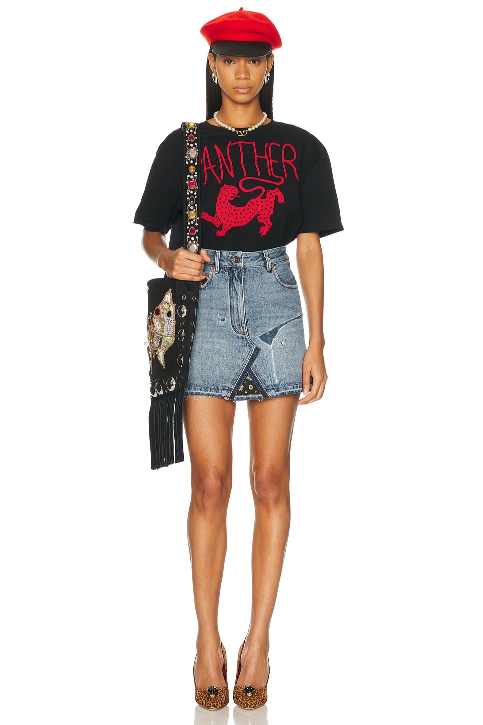 VALENTINO Panther Printed T-Shirt